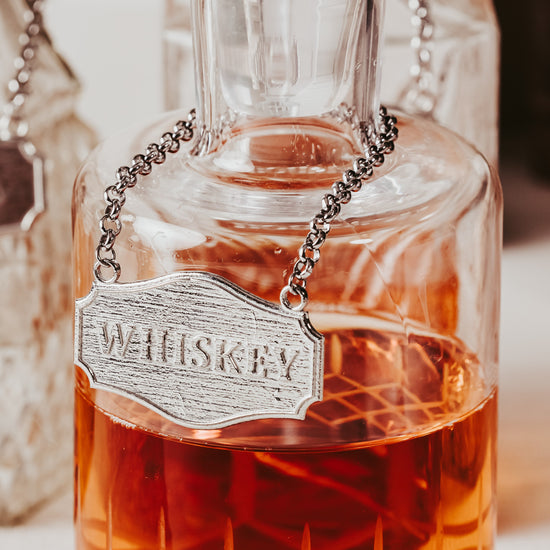 Elegant Decanter Tags - Whiskey - Bourbon - Vodka - Scotch - Gin - Pew ...
