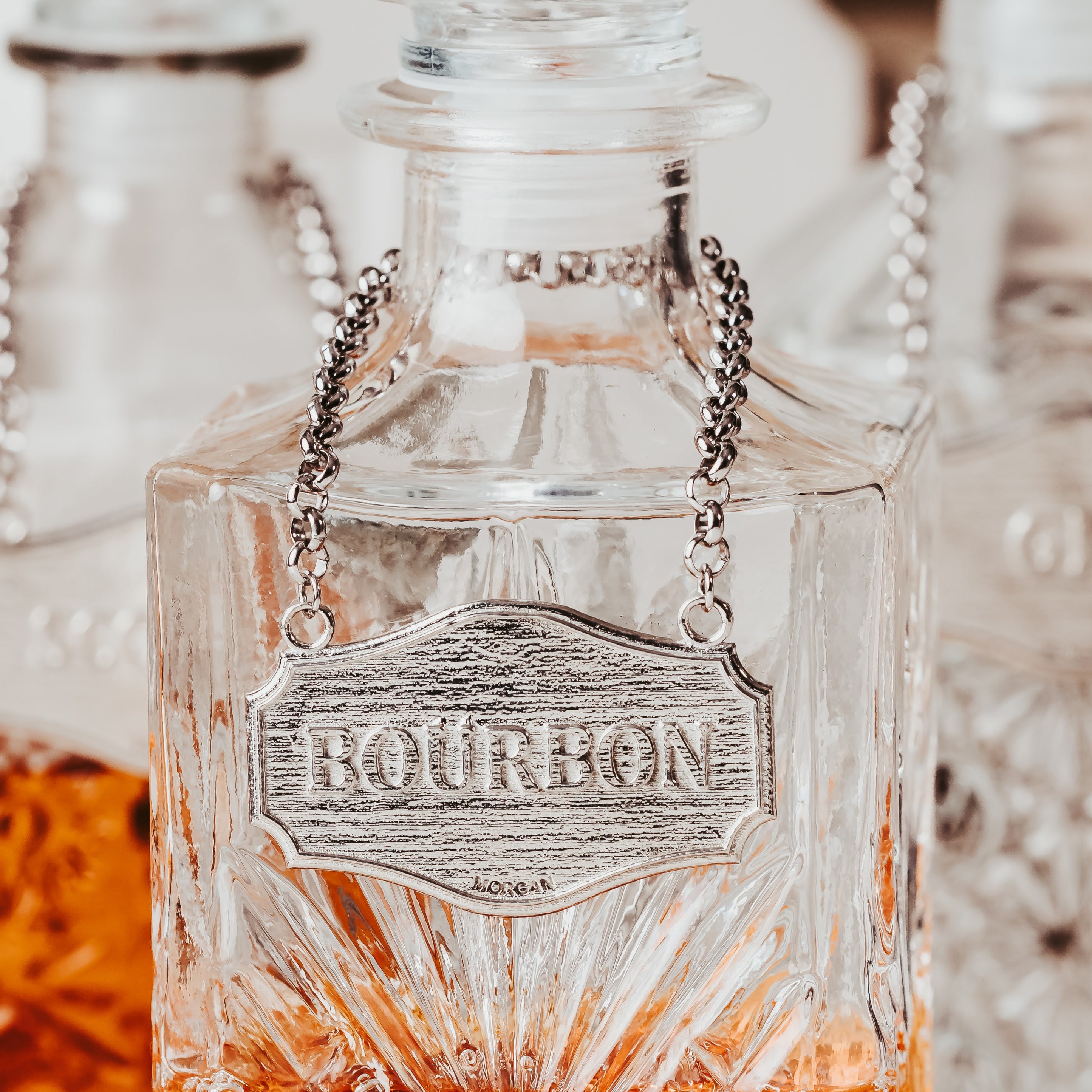 Elegant Decanter Tags - Pewter Liquor Label - Bar Gift Sets – House of ...