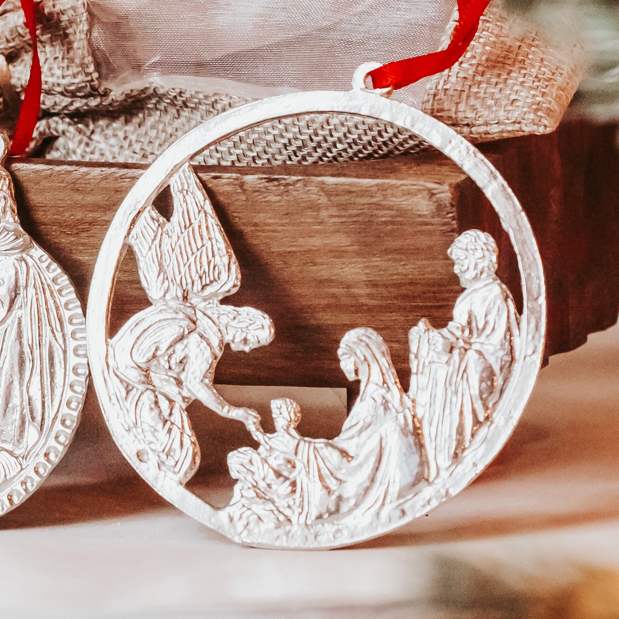 Handmade Nativity Ornaments - Manger Scene Gifts - Holy Family Christm ...