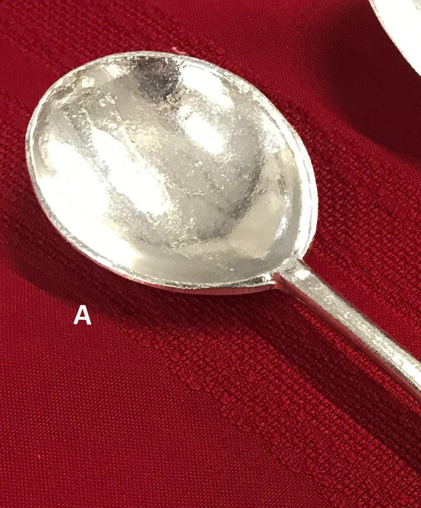Handcrafted Rustic Pewter Spoons, Colonial Home Decorations, Unique Ho ...