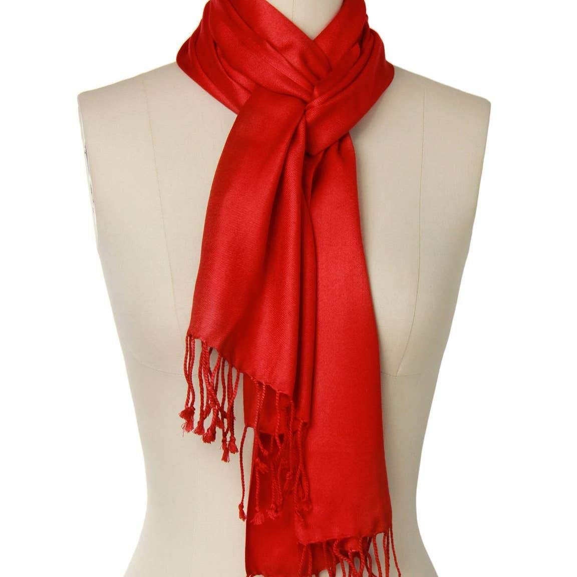 Solid Color Satin Scarf - Several Colors – House of Morgan Pewter